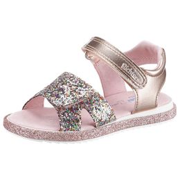 Richter Sandale »Romea«, Sommerschuh, Klettschuh, Sandalette, mit Klettverschluss goldfarben-bunt-Glitter 29 29 Festliche Sandale mit buntem...