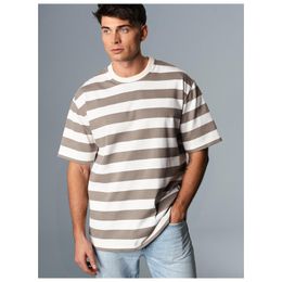 TRIGEMA T-Shirt &raquo;Heavy Oversized T-Shirt mit Ringelmuster&laquo; 1 Stk. natur M M HEAVY -Single-Jersey