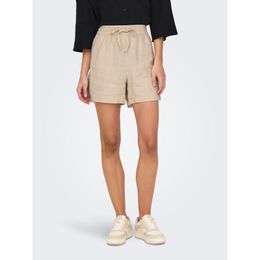 Jacqueline de Yong JDY Shorts »SAY HW LINEN STRING SHORTS WVN DIA« mit Leinen Oatmeal Detail:MELANGE XS (34) - N-Gr N-Gr XS (34) Sommerliche Shorts von JDY