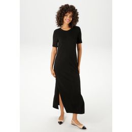 Aniston CASUAL Maxikleid mit Seitenschlitzen schwarz 44 - N-Gr N-Gr 44 Kleid aus elastischer Jersey-Qualität
