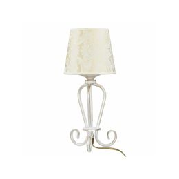 Licht-Erlebnisse Tischlampe &Oslash; 20 x (H)45 cm in Shabby Gold Ecru gl&auml;nzend | Gr.: onesize