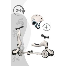 Scoot & Ride Scoot&Ride Highwaykick 1 Rutscherfahrzeug inkl. Helm - Farbe: Steel - Farbe: Ash | Gr.: onesize