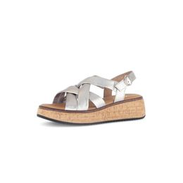 Gabor Plateau Sandalen in gold | Gr.: 38,5