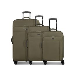 Check.In Sevilla 2.0 4 Rollen Kofferset 3-teilig in olive | Gr.: onesize