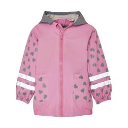 Playshoes Kinder Regenjacke "Regen-Mantel Katze" in Rosa | Gr.: 86