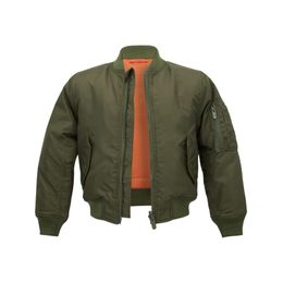 Brandit Kinder Bomberjacke "Kids Ma1 Jacket" in Gr&uuml;n | Gr.: 134/140
