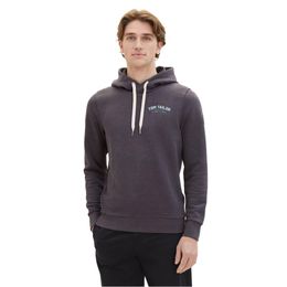 Tom Tailor Sweatshirt LOGO HOODIE in Grau | Gr.: S
