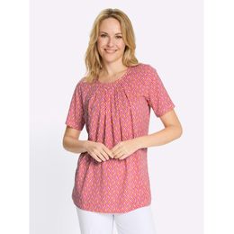 Sieh an! Longshirt in fuchsia-orange-bedruckt | Gr.: 38
