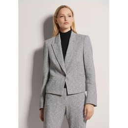 Madeleine Mode MADELEINE Jersey-Blazer in grau / wollwei&szlig; | Gr.: 48
