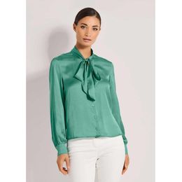 Madeleine Mode MADELEINE Satinbluse mit Schluppe in pfefferminz | Gr.: 42