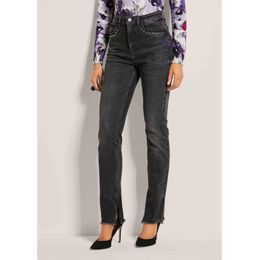 Madeleine Mode MADELEINE Schlanke Five-Pocket-Jeans in schwarz | Gr.: 19