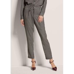 Madeleine Mode MADELEINE Elegante Hose aus flie&szlig;ender Qualit&auml;t in schwarz / caramel | Gr.: 42