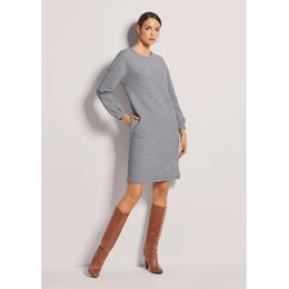 Madeleine Mode MADELEINE Elastisches Oversized-Kleid mit Taschen in steingrau | Gr.: 34