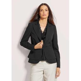 Madeleine Mode MADELEINE Kurzer Sch&ouml;&szlig;chen-Blazer in schwarz | Gr.: 36