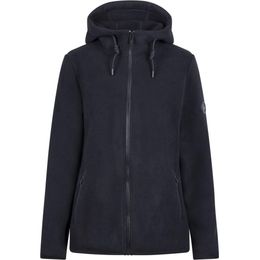 DLX Fleecejacke/Fleecepullover "Leila Fleece Jacket" in Schwarz | Gr.: XL