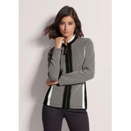 Madeleine Mode MADELEINE Eleganter Jerseyblazer mit Reißverschluss in wollweiß | Gr.: 34
