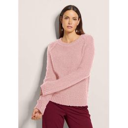 Madeleine Mode MADELEINE Flauschiger Rundhals-Pullover in blassrosa | Gr.: 48