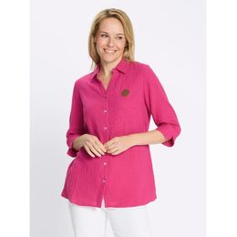 Sieh an! Longbluse in magenta | Gr.: 48
