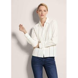 Madeleine Mode MADELEINE Bluse mit Cut Outs in wollwei&szlig; | Gr.: 36