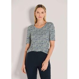 Madeleine Mode MADELEINE Halbarmshirt mit Animal-Print in marine / nebelblau | Gr.: 46