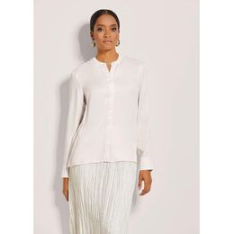 Madeleine Mode MADELEINE Rundhals-Bluse in perlwei&szlig; / goldfarben | Gr.: 38