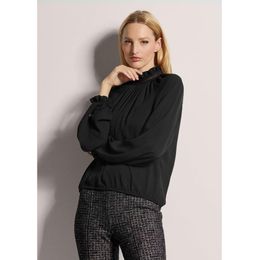 Madeleine Mode MADELEINE Blusenset mit R&uuml;schenakzenten in schwarz | Gr.: 36