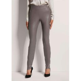 Madeleine Mode MADELEINE Glanzvolle Stretch-Leggings in Leder-Optik in graphit | Gr.: 34