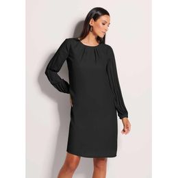 Madeleine Mode MADELEINE Elegantes, gerades Langarmkleid in schwarz | Gr.: 40