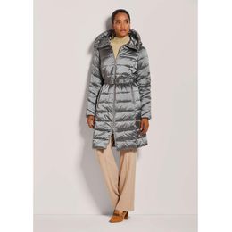 Madeleine Mode MADELEINE Steppjacke mit Kapuze in steingrau | Gr.: 42