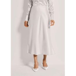 Madeleine Mode MADELEINE Midi Satinrock f&uuml;r elegante Anl&auml;sse in perlwei&szlig; | Gr.: 38