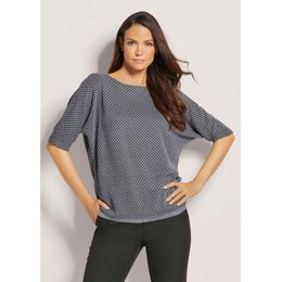 Madeleine Mode MADELEINE Sweatshirt mit Fledermaus-&Auml;rmeln in schwarz / grau | Gr.: 36