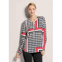 Madeleine Mode MADELEINE Tunika-Bluse in schwarz / wei&szlig; / rot | Gr.: 42