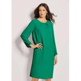 Madeleine Mode MADELEINE Elegantes, gerades Langarmkleid in gr&uuml;n | Gr.: 34