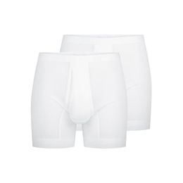 Schiesser Unterhose kurz Original Classics Feinripp in Wei&szlig; | Gr.: L