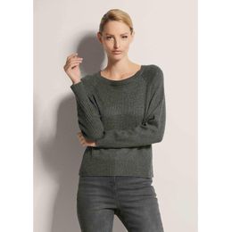 Madeleine Mode MADELEINE Rundhals-Pullover in graphit / melange | Gr.: 44