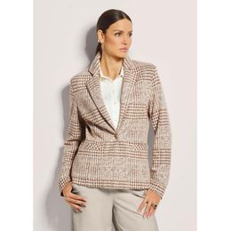 Madeleine Mode MADELEINE Kurzblazer in caramel / perlweiß | Gr.: 40