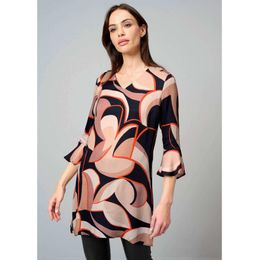 Alba Moda Tunika mit femininen Volants in schwarz | Gr.: 36