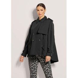Madeleine Mode MADELEINE Kurzer Trenchcoat in schwarz | Gr.: 34