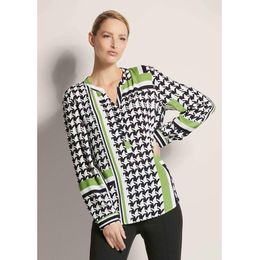 Madeleine Mode MADELEINE Tunika-Bluse in schwarz / wei&szlig; / gr&uuml;n | Gr.: 38