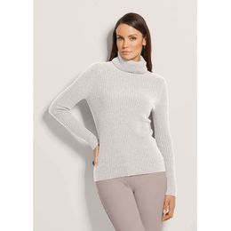 Madeleine Mode MADELEINE Rollkragenpullover aus Kaschmir in perlwei&szlig; | Gr.: 44
