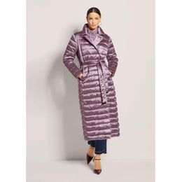 Madeleine Mode MADELEINE Wattierter Steppmantel in brombeere / metallic | Gr.: 40