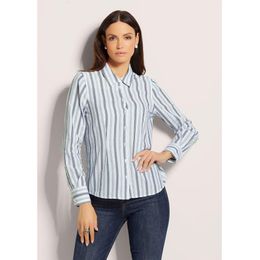 Madeleine Mode MADELEINE Klassische Streifenbluse in wollwei&szlig; / multicolor | Gr.: 44