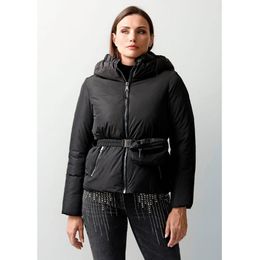 Alba Moda Steppjacke mit abnehmbarer Bauchtasche in schwarz | Gr.: 36