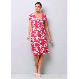 Alba Moda Jerseykleid mit Raffung in pink | Gr.: 36