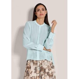Madeleine Mode MADELEINE Luftige Chiffon-Bluse, Halbarm in salbei | Gr.: 46