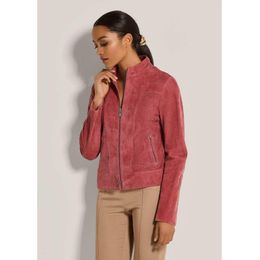 Madeleine Mode MADELEINE Ziegenvelours-Jacke in rosenholz | Gr.: 46