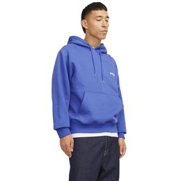 Jack & Jones Jack & Jones Sweatshirt JCOUNION PRINT SWEAT HOOD in Blau | Gr.: XL