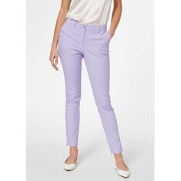 Madeleine Mode MADELEINE Jacquard-Hose mit Unikat-Dessin in lavendel / wei&szlig; | Gr.: 34