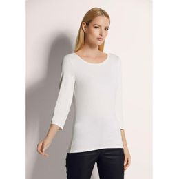 Madeleine Mode MADELEINE Halbarm Viskose-Oberteil f&uuml;r Damen in wollwei&szlig; | Gr.: 46
