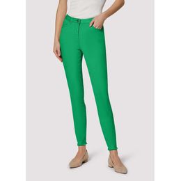 Madeleine Mode MADELEINE Mid Waist Skinny-Hose mit Fransen in apfelgr&uuml;n | Gr.: 38